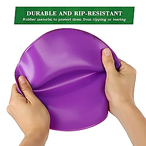 ZIECE Poly Spots Spot Markers for Gym Floor 9inch 10inch 12/18/36 Pcs Flat Cones Non-Slip Rubber Floor Dots Circles for Kids Sports Soccer Basketball Agility Training Dance Classroom