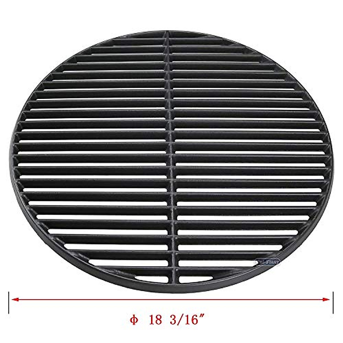 Votenli C6999A(1-Pack) 18 3/16 inches Cast Iron Cooking Grid Grates Replacement for Big Green Egg Large Vision Grill VGKSS-CC2,B-11N1A1-Y2A