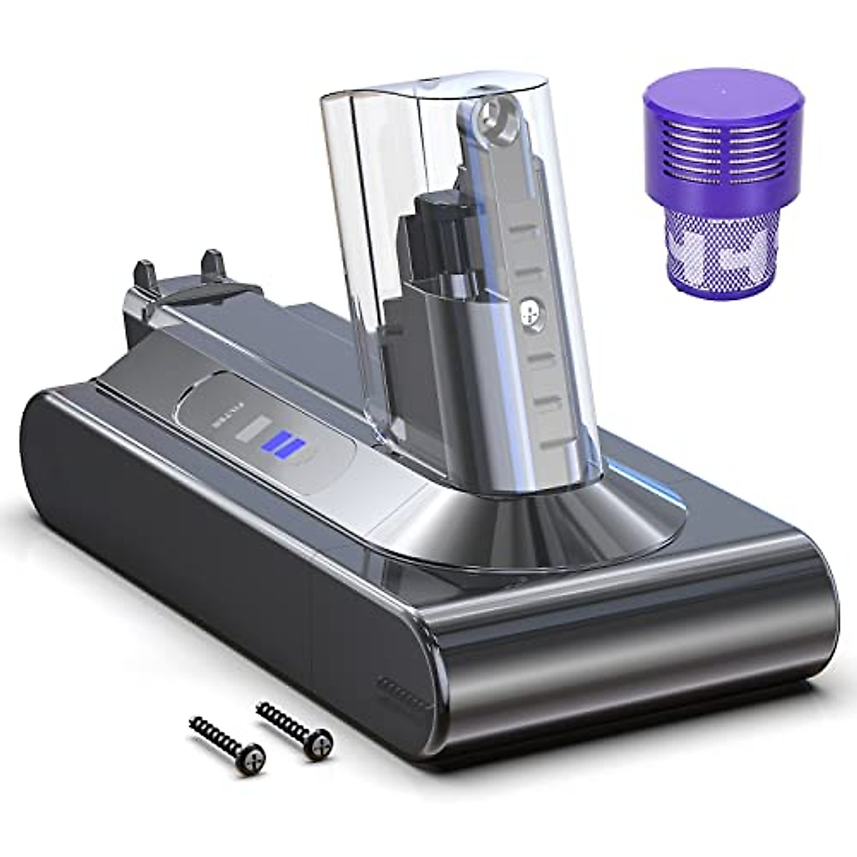 Homesuit V10 Battery Replacement,25.2V 4500mAh V10 Battery Compatible with Dyson V10 Animal V10 Absolute V10 Fluffy V10 Motorhead SV12 Cordless Stick Vacuum Cleaner Li-ion V10 Battery(Not Fit SV10)