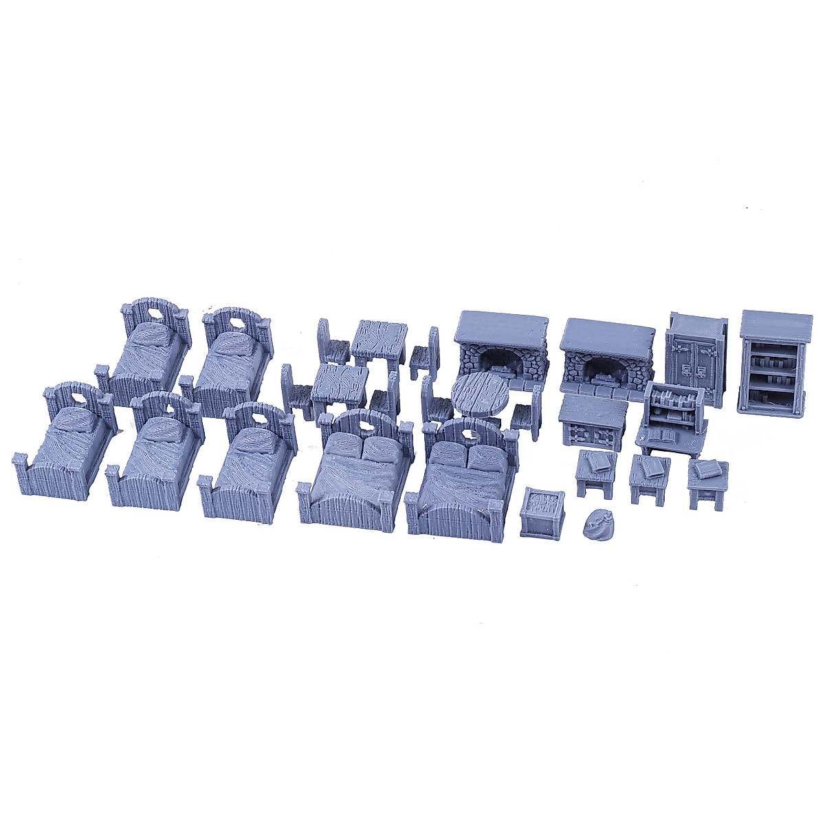 3DEGOS Tavern Furniture Set Set DND Terrain 28mm for Dungeons and Dragons, D&D, Pathfinder, Warhammer 40k, RPG, Miniatures, Age of Sigmar, Tabletop, D and D, Dungeons and Dragons Gifts