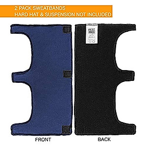 BEST EVER PRO-MADE X1 Hard Hat Sweatband. Hardhat Liner That Keeps You Cool & Dry. Premium Sweat Band With Quick Dry & Moisture Wicking Technology. Has Adjustable Straps to Fit Most Helmets. 2 Pack