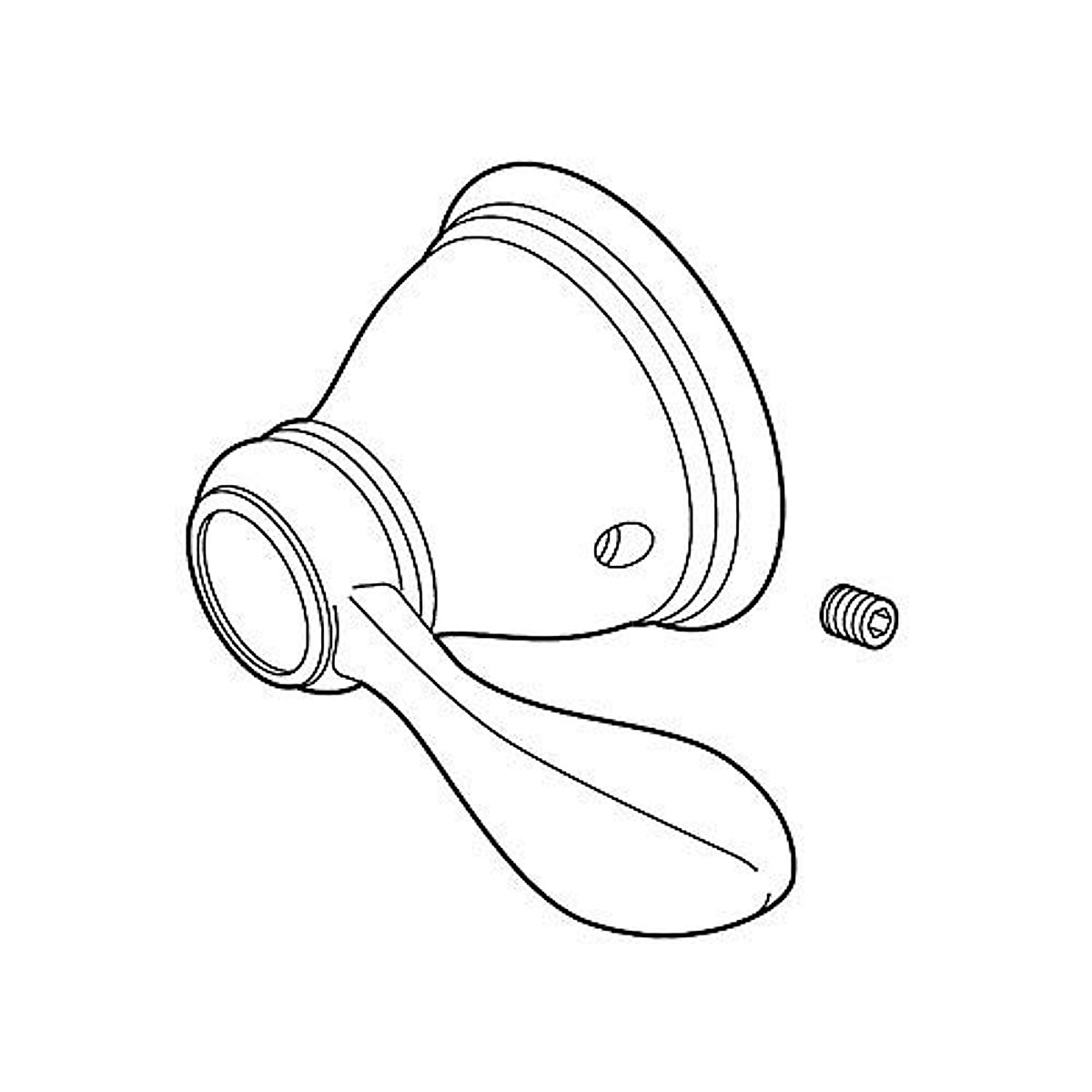 Peerless RP47842BN Single Metal Lever Handle Kit with Set Screw, Brushed Nickel