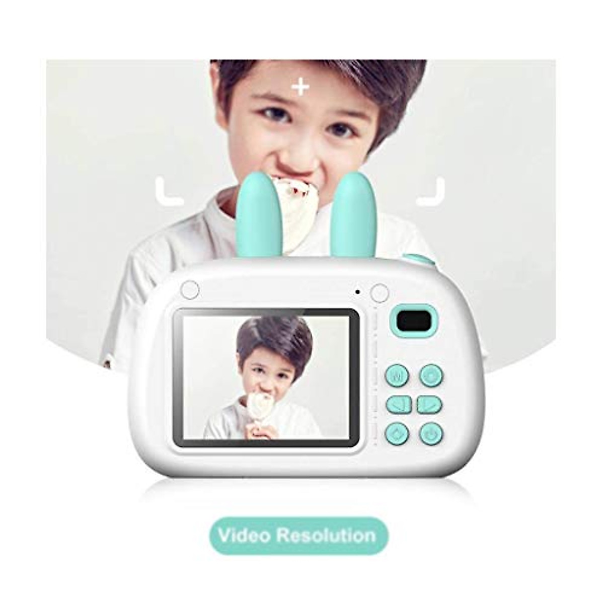 LKYBOA Children's Digital Camera - Kids Camera, Digital Video Vlogging Camera for Kids with Shatterproof Cover and Creative