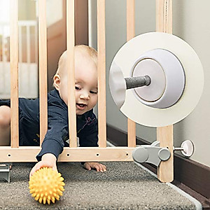 4 Pack Baby Gate Wall Protector Wall Cups for Child Pressure Mounted Stair Safety Gate, Protect Walls & Doorways from Pet & Dog Gates