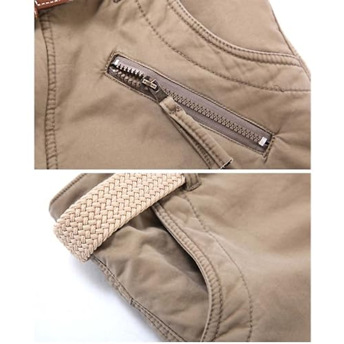 Tactical Trousers Mens Fleece Lining Winter Warm Camping Hiking Pants Multi Pockets Combat Cargo Work Pants