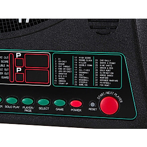 Bullshooter Electronic Dart Board Cabinet Set Home Bar Game Room Playroom Wooden Cabinet Doors LCD Display for Up to Eight Players - 34 Games 183 Variations - 2 Sets of Soft Tip Darts