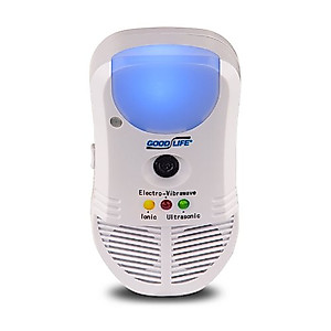 Good Life, Inc. Ultimate AT Ultrasonic Pest Repeller - Indoor Rodent and Bug Repellent Plug-in - Effective for Mice, Rats, Roaches, Scorpions, Insects - Utilizes Ultrasonic Sounds & Air Cleansing Ions