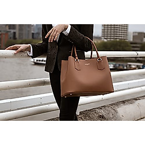 Alinari Firenze Leather Handbag for Women – Designer Tote Bag for Ladies in Elegant and Casual Style – Made in Italy (Camel)