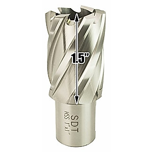 Steel Dragon Tools 1" x 1" Cutting Depth High Speed Steel Annular Cutter with 3/4" Weldon Shank