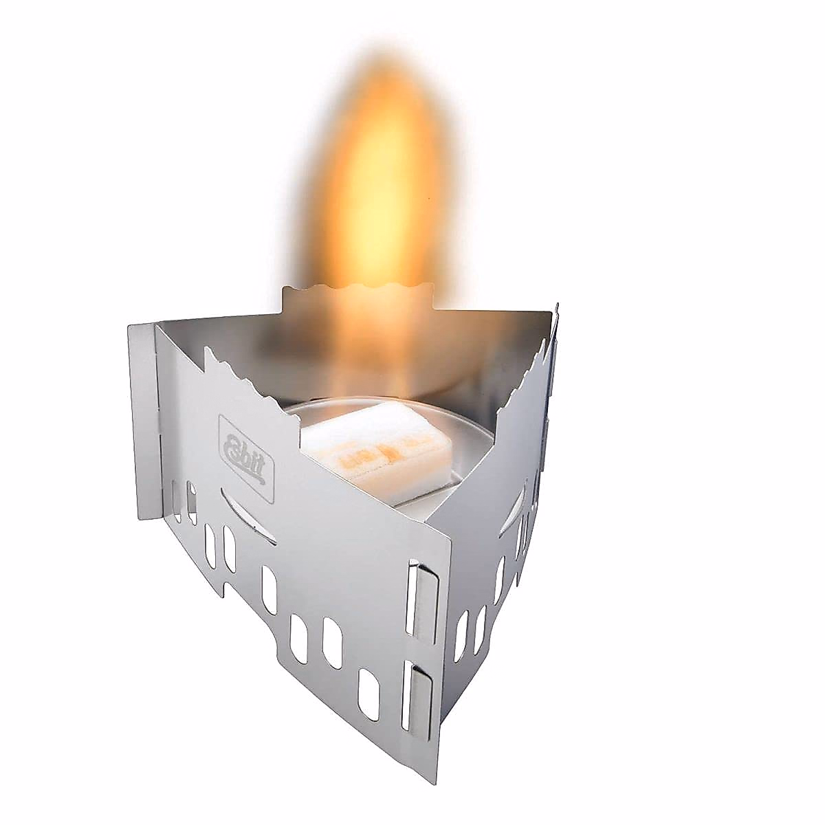 Esbit Ultralight Folding Stainless Steel Pot Stand with Tray for Alcohol or Solid Fuel Stoves