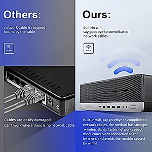 HP Desktop Computer EliteDesk 800 G3 SFF PC,i5 Small Form Factor Business Desk Top,24'FHD Monitor,16GB Ram 512GB NVMe M.2 SSD + 500GB HDD,WiFi,BT,HDMI,DP,DVD,Wireless K&M + TJJ Mouse PAD(Renewed)