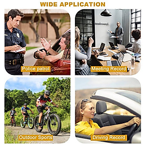 1296P HD Police Body Camera,32G Memory,CammPro I826 Premium Portable Body Camera,Waterproof Body-Worn Camera with 2 Inch Display,Night Vision,GPS for Law Enforcement Recorder,Security Guards,Personal