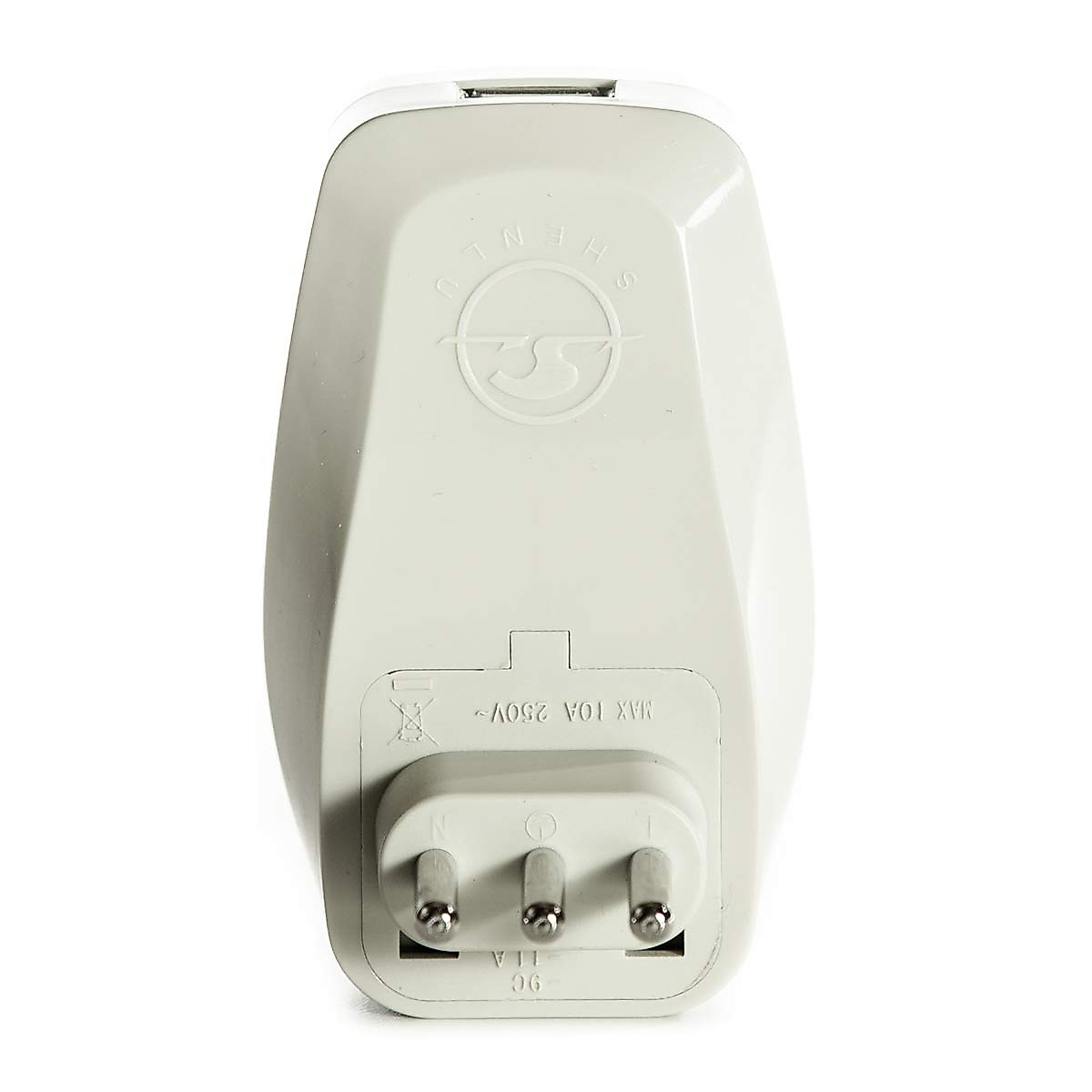 OREI 3 in 1 Italy Travel Adapter Plug with USB and Surge Protection - Grounded Type L - Italy & More - CE Certified - RoHS Compliant WPU-L-GN