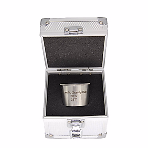 50ml Paint Density Specific Gravity Cup Stainless Steel Paint Density Determiner Pycnometer