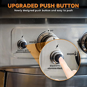 onlyfire 14421 Spark Generator 1 Male Outlet AAA Battery Push Button Ignitor Igniter Replacement for Broil King, Broil-Mate, Sterling, Silver Chef, Amana, Uniflame, Surefire, BBQ Pro and Others