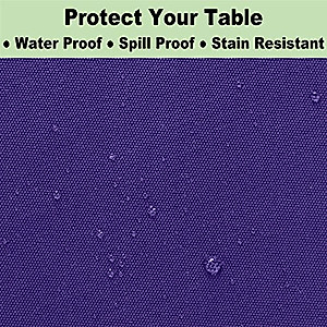 Plastic Purple Tablecloths 3 Pack Violet Disposable Table Covers 54" x 108" Table Cloths PEVA Party Tablecovers for Unicorn Mermaid Gras Parties Birthdays Weddings, Fits 6 to 8 Foot Rectangle Tables