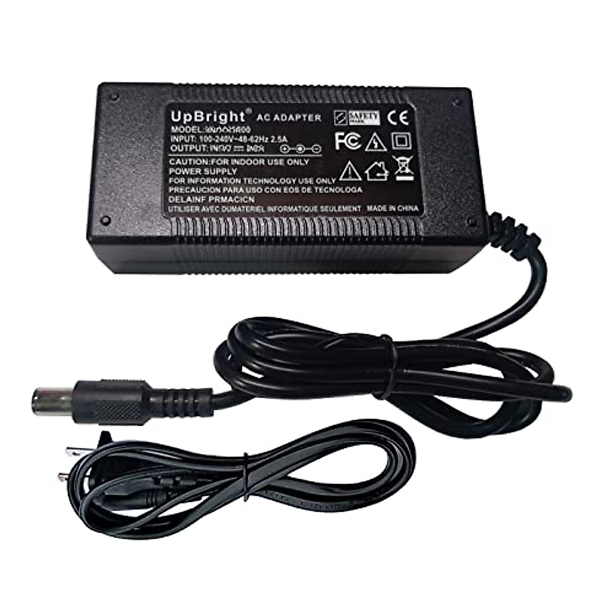 UpBright AC/DC Adapter Compatible with BLUETTI EB3A Power Station Solar Generator 268Wh LiFePO4 Battery Pack 12V-28VDC-8.5A 600W (Standard)/350W Max. (Turbo) Supply Cord Cable Charger Mains PSU