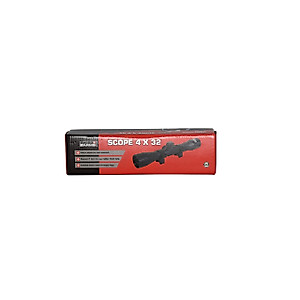 SoftAir Swiss Arms 4x32mm Airsoft Scope, Black, (63868)