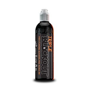 World Famous Tattoo Ink - Triple Blackout Tattoo Ink - Dark & Bold Black Shade - Professional Tattoo Ink & Tattoo Supplies - Skin-Safe Permanent Tattooing in Bold Shades - Vegan & Non-Toxic (1 oz)