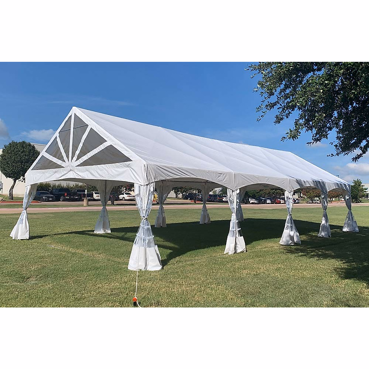 DELTA 40'x20' PVC Marquee Tents for Parties, Large Party Tent, Outdoor Wedding Tent, Heavy Duty Fire Retardard Waterproof Canopy, Carpas para Fiestas,Outdoor Event + 7 Storage Bags