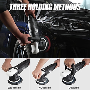 AUTIWOZ Car Buffer Polisher, 6-Inch Dual Action Polisher for Car Detailing, Random Orbital Car Polisher with 6 Variable Speeds, DA Polishers Kit for Car Detailing/Polishing/Waxing