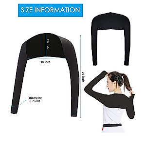 4 Pieces UV Protection Sun Shawl Cooling Arm Sleeve with Thumb Hole for Women Men Cycling Golf Sleeves Shrug, One Size