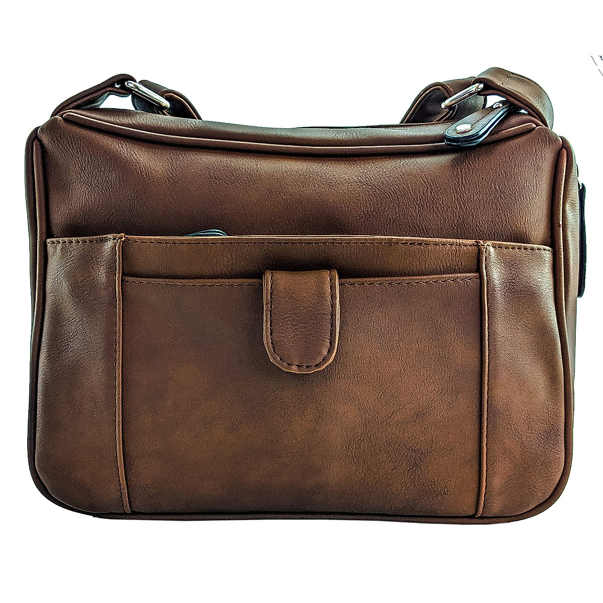 Purse King Magnum Dark Brown Concealed Carry Handbag