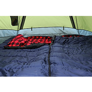 PALLYGO 0 Degree Sleeping Bag Cotton Flannel Sleeping Bags for Adults Cold Weather Camping Winter Zero Degree Warm Weather Big and Tall Right Zip