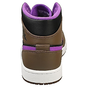 Nike Air Jordan 1 Mid Palomino/White-Wild Berry Mens Size 8.5