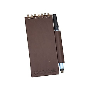 WIPEBOOK POCKET PRO | Smart Reusable POCKET Notebook - Dry Erase Whiteboard Notebook | 10 graph + 10 ruled Pages (6" x 2.5") with Dry Erase Marker | Ideal For Note-Taking, Charts & Doodling | POCKET