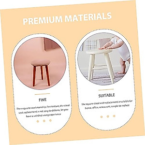 Amosfun Square Stool Restaurant Stool Seat Replacement Living Room Seat Replacement Stool Replacement Parts Square Chair Seat Replacement Furniture Acessory Square Kitchen Table Solid Wood
