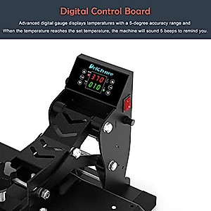 15“x15" High Pressure Heat Press Machine for T Shirts, Digital Industrial Sublimation Printer for Heat Transfer Vinyl