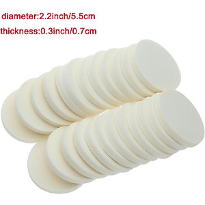 Anleolife 24pcs Compact Foundation Power Puffs Facial Beauty Sponges For Makeup Application Blending Sponge Puff (24pcs/bag)