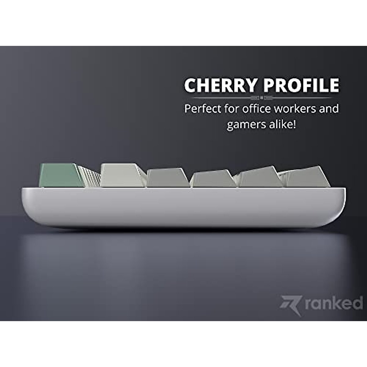 Ranked Dye Sublimation Premium Keycap Set | 1.45 mm Thick PBT | Cherry Profile for Custom Mechanical Keyboard (9009, 169 Keys)