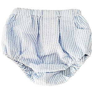 Huggalugs Baby & Toddler Boys Blue Seersucker Diaper Cover 12-24