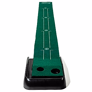 Franklin Sports Indoor Golf Putting Green – Portable Authentic 9 Foot Mat with Auto Ball Return – Golf Training Aid & Putting Practice Game – Real Course Feel (92049X)