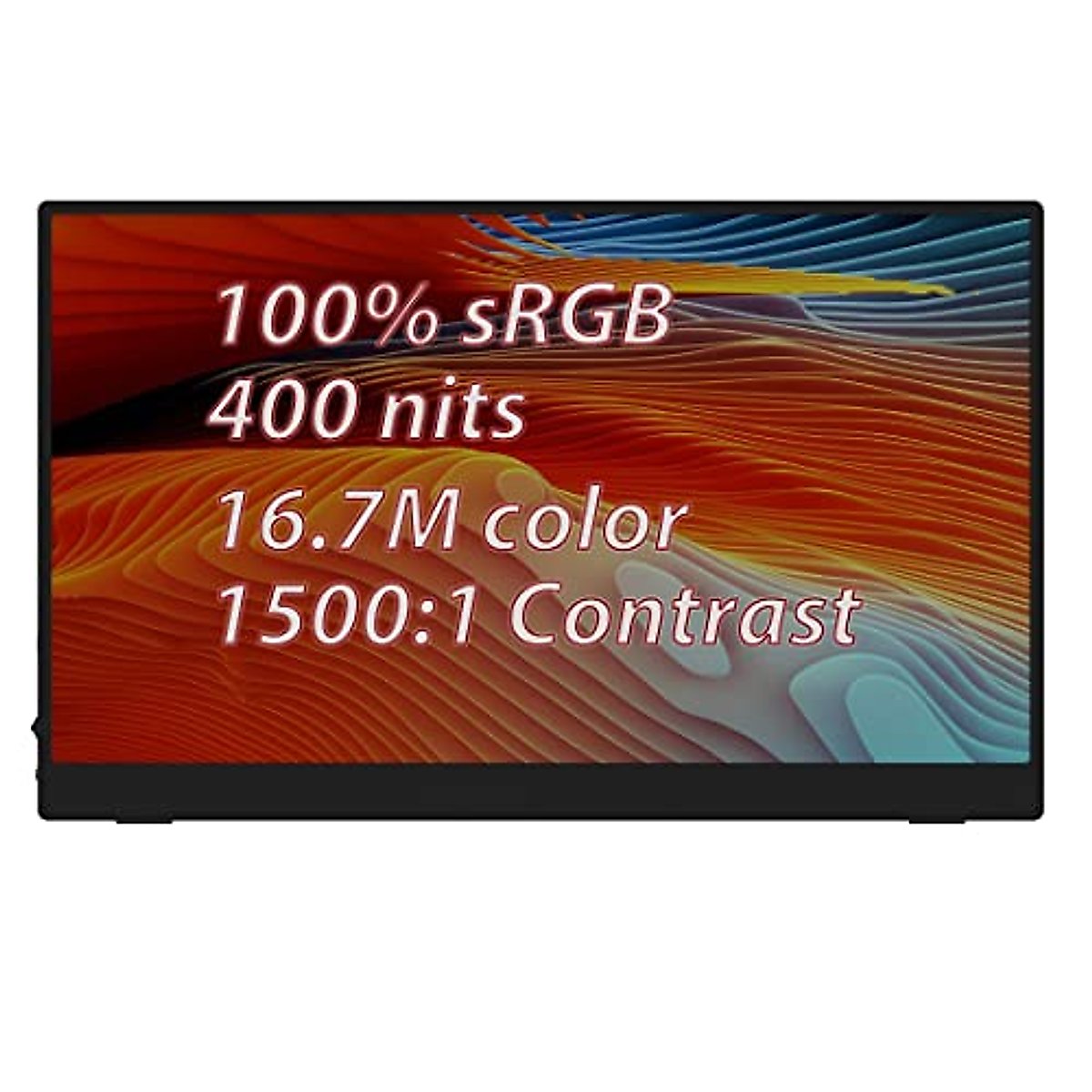 IOOIOO 100% sRGB 15.6 inch Portable Monitor for Laptop Windows MacBook Surface PC Tablet Smartphone Xbox PS5 PS4 Switch or Other Device with HDMI or HDMI Mini or USB C 3.1 with displayport