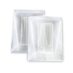 Prepara 1 Gallon Reusable, set of 2 Food Storage Bags, clear