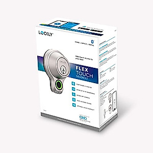 Lockly Flex Touch Smart Lock - Secure Keyless Entry with Fingerprint Recognition, Bluetooth Connectivity, and Smartphone Control - Enhanced Home Security Solution (PGD7YSN, Satin Nickel)