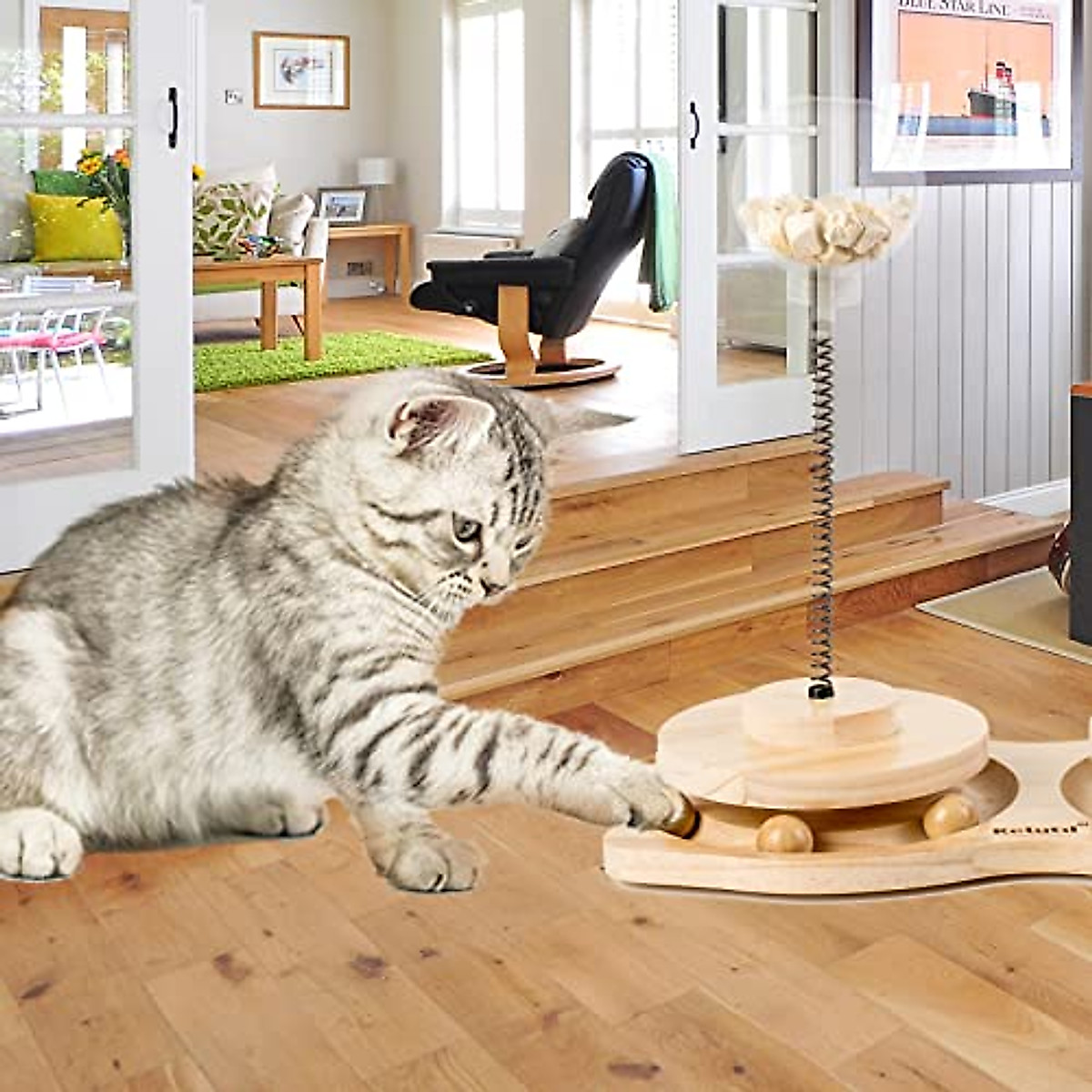 Kelutd Cat Toys, Interactive Cat Feeder Toy, Pet Exercise Toys, Cat Toys for Indoor Cats/Kitten as Cat Gifts, Patented Product