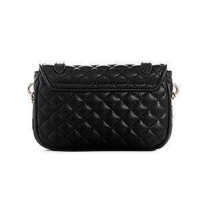 GUESS Adam Mini Crossbody Flap, Black
