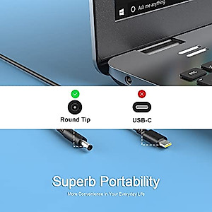 65W 45W Laptop Charger Fit for Dell Latitude 3420 3520 3320 Laptop AC Power Adapter Supply Cord