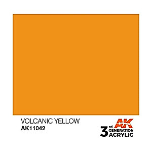 AK Interactive 3rd Gen Acrylic Volcanic Yellow 17ml
