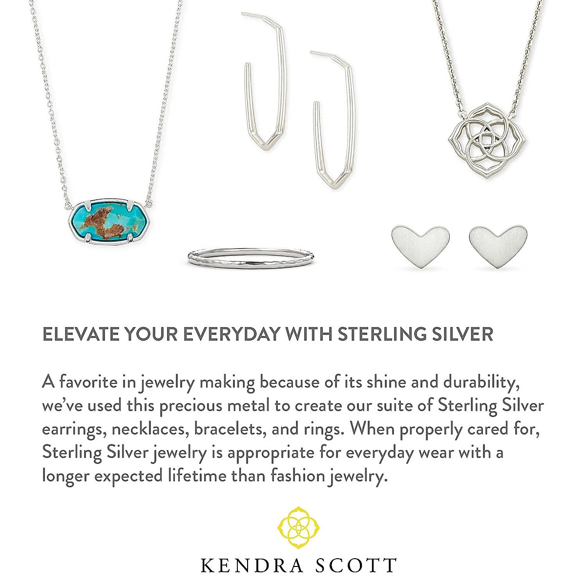 Kendra Scott Ellen Hoop Earrings in Sterling Silver, Fine Jewelry for Women