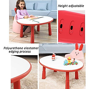 DOUBAO Children's Table and Set Kindergarten Can Be Raised and Lowered Plastic Baby Game Table Graffiti Belt Storage Tablo
