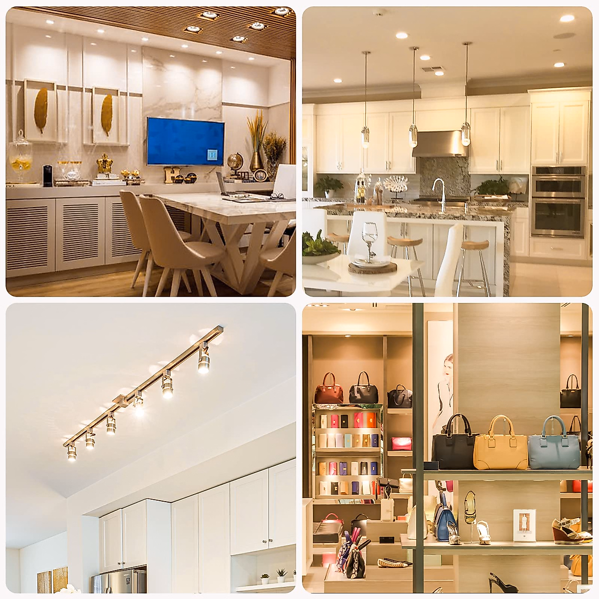 DiCUNO 6W MR16 LED Bulbs, 850LM 70W Halogen Equivalent, GU5.3 Bi-Pin Base Light Bulb 4000K Natural White, 12V Non-Dimmable 120 Degree Beam Angle, Replacement for Spotlight, Tracking Lighting, 6 Packs