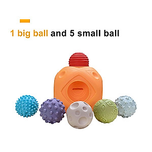 ROHSCE Balls for Toddlers 1-3 Baby Sensory Toys, Montessori Toys for Babies 6-12 Months Baby Ball Toy, Sensory Balls BPA Free Teething Gift Toddler Balls Bath Toys with Bright Color Multi Textured