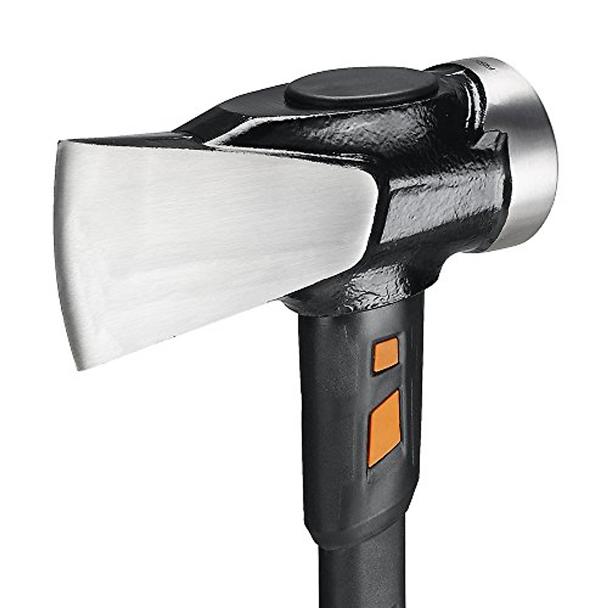 Fiskars Pro IsoCore 8lb. Wood Splitting Maul - 36" Shock Control SoftGrip Handle - Wood Splitter Tool and Maul for Splitting Wedge - Black/Orange