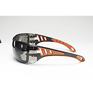 ToolFreak Rip Out Safety Glasses - Tinted - Polycarbonate Lens z87.1 Rated - Foam Padding & Adjustable Strap - Impact Resistance & Distortion-Free Lenses (Hard Case)