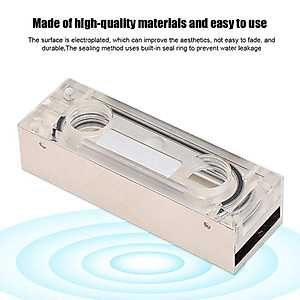 S erounder Water Block for M2 Solid-State Drive 2280, PC Water Cooling Heat Sink, with Copper Cold Plate, Easy Installation,Water Cooling Heat Sink Copper Block Cooler Accessories